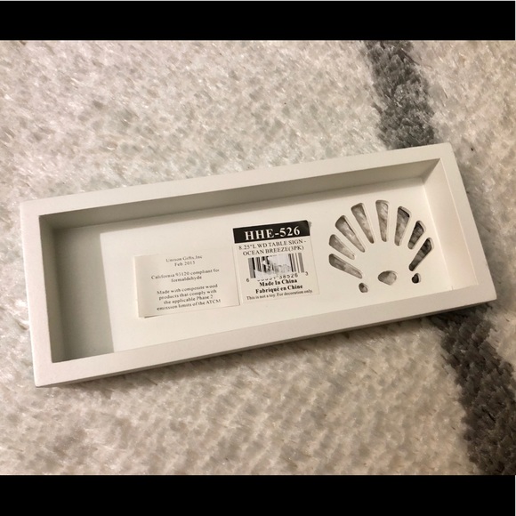 Ocean Breeze | Accents | Wooden Table Sign Ocean Breeze Collection ...